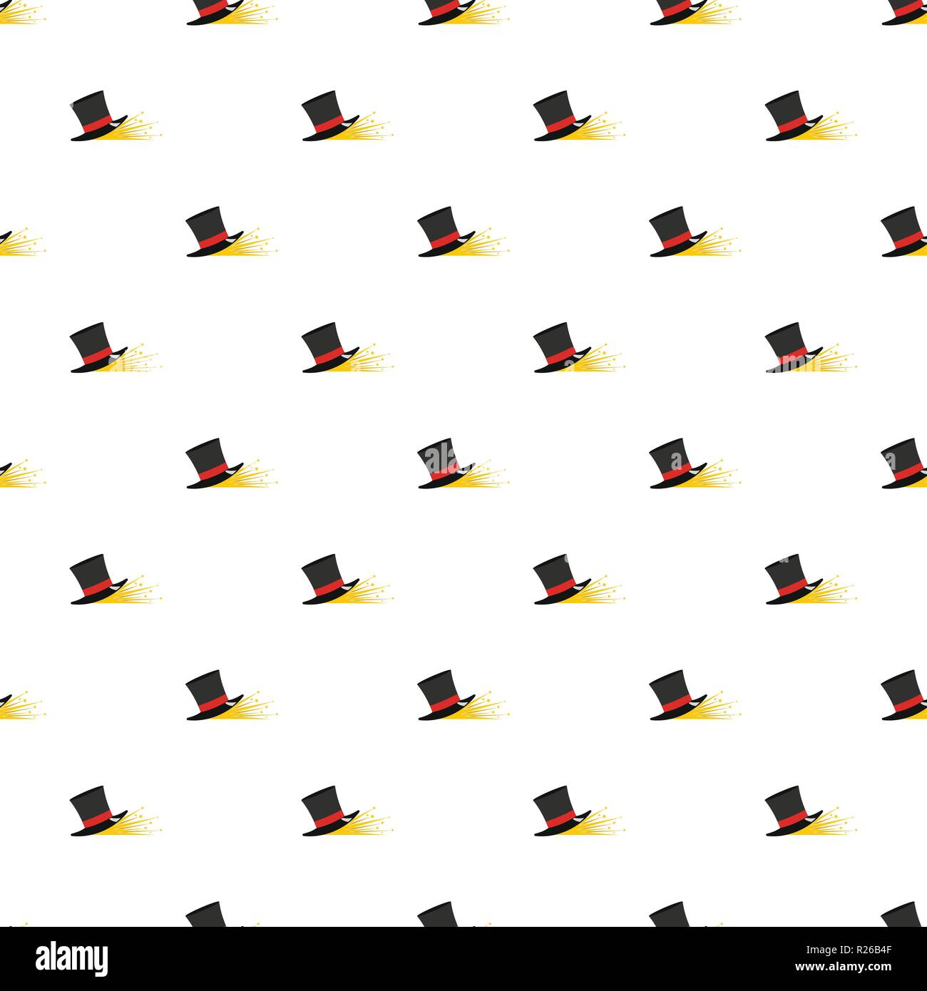 Magic hat pattern seamless in flat style for any design Stock Vector ...