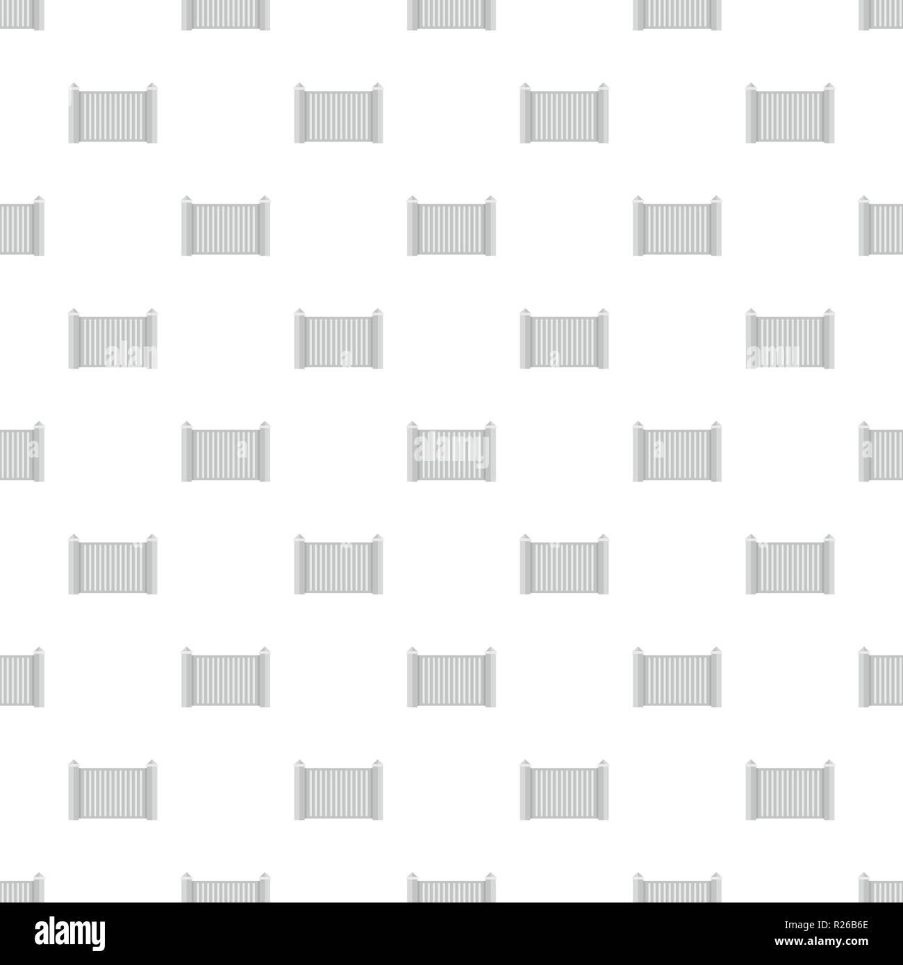 Steel fence pattern seamless in flat style for any design Stock Vector ...