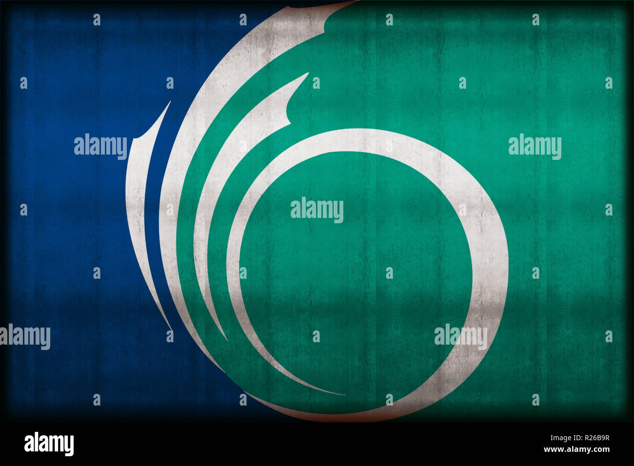 Ottawa Ontario rusty flag illustration. Usable for background and ...