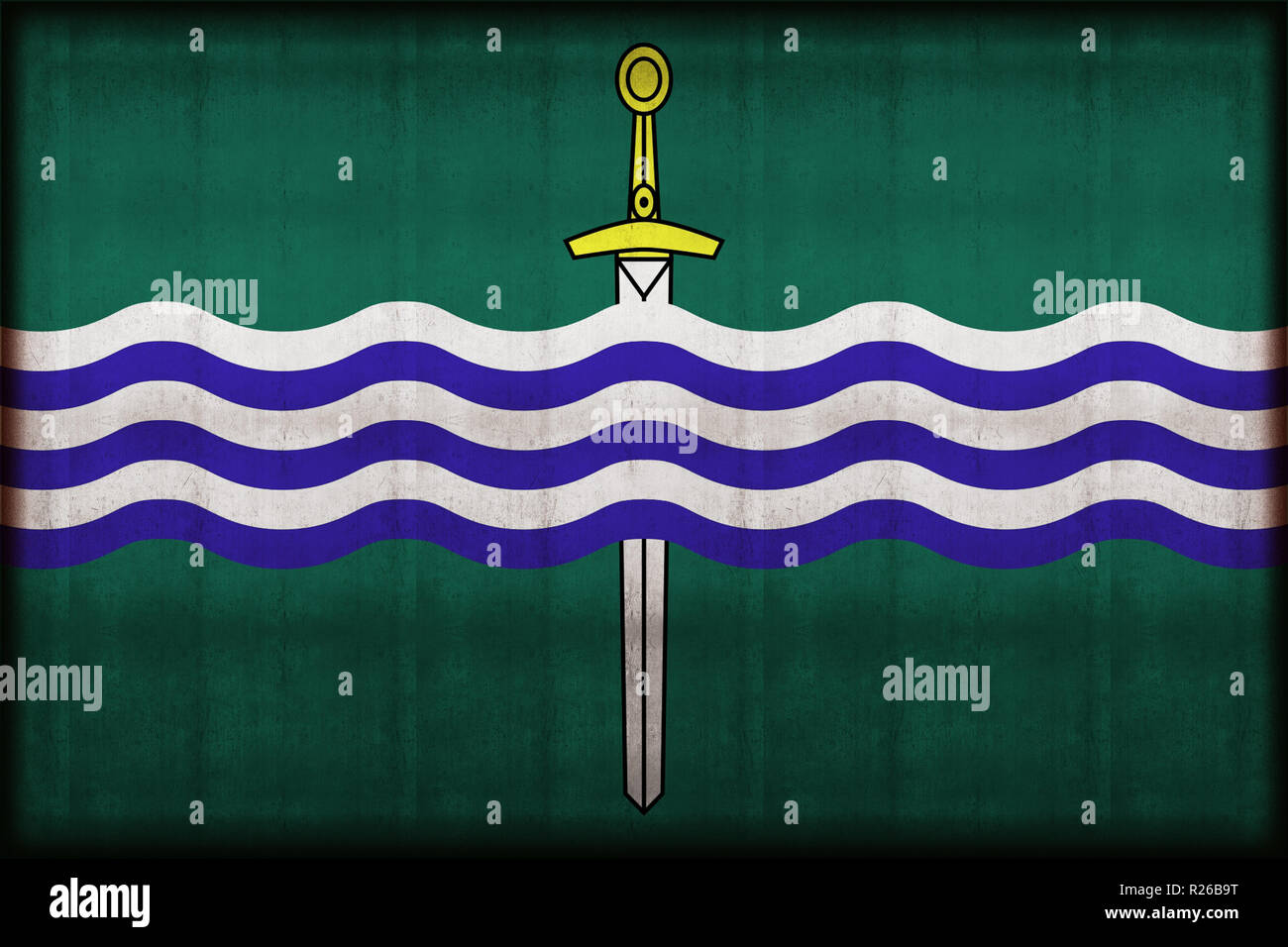 Peterborough Ontario rusty flag illustration. Usable for background and ...