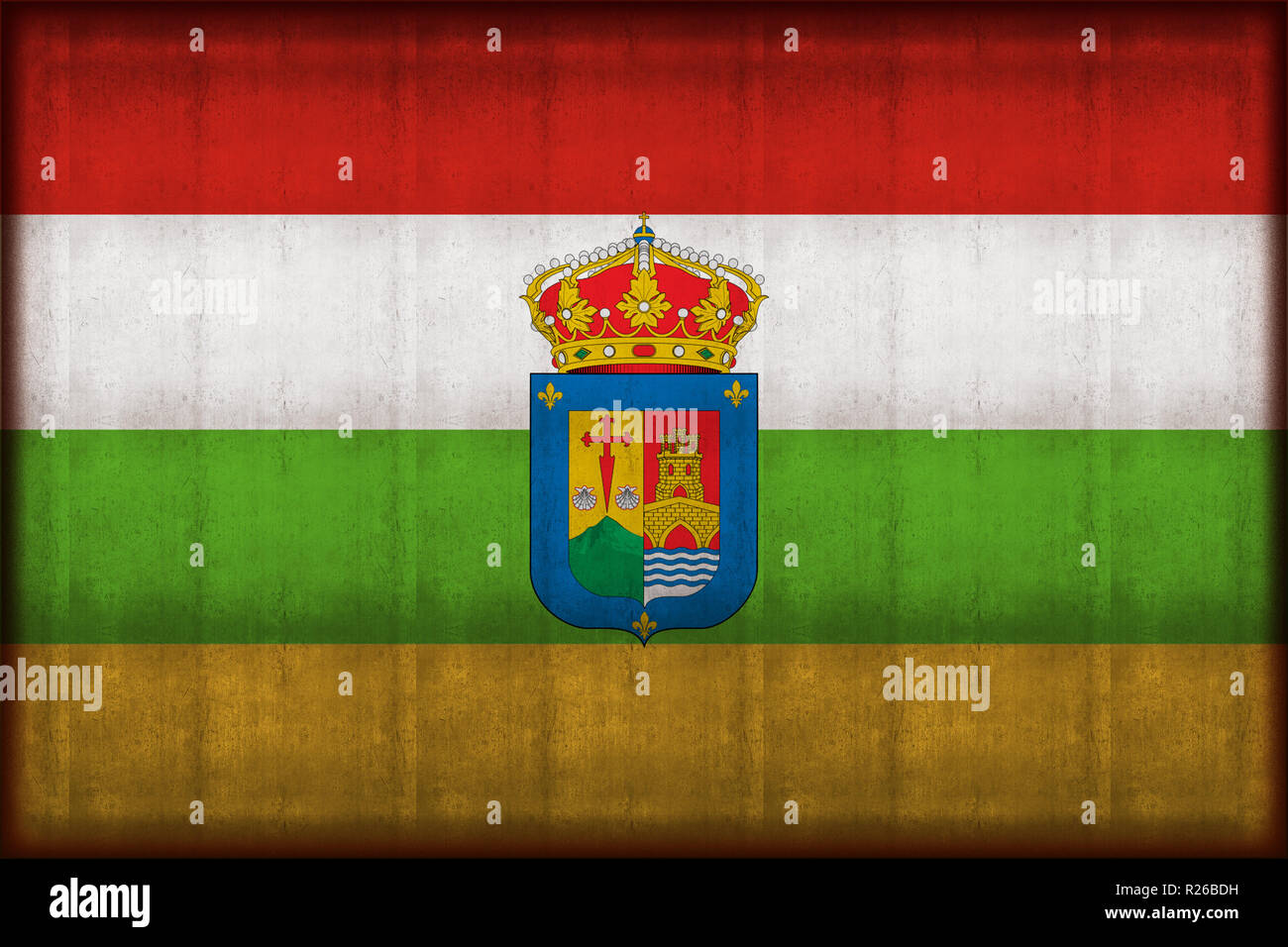La Rioja rusty flag illustration. Usable for background and texture ...
