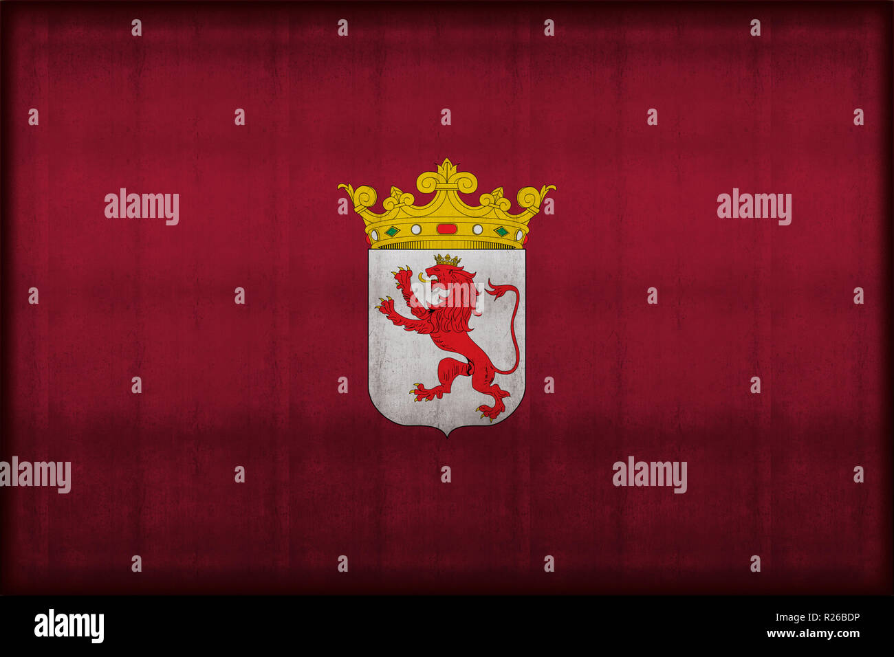 Leon rusty flag illustration. Usable for background and texture Stock ...