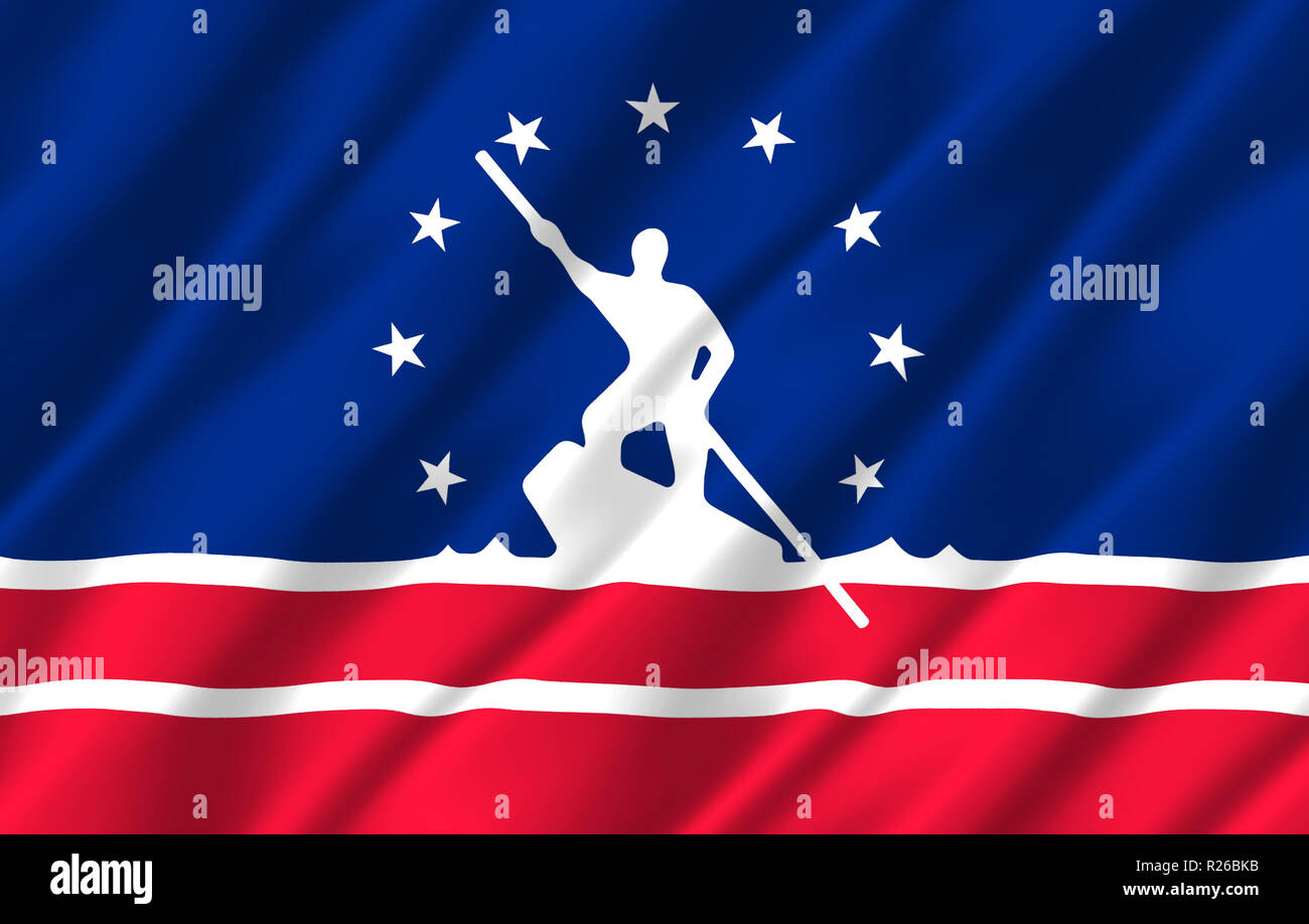 Richmond Virginia 3D waving flag illustration. Texture can be used as ...