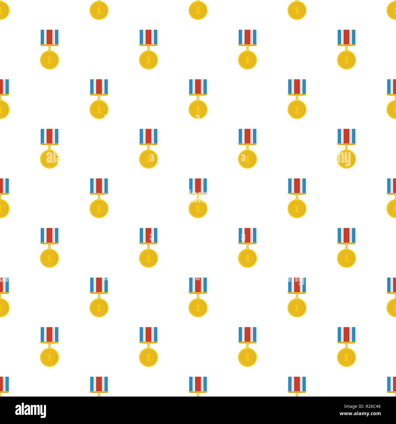 Medal pattern seamless in flat style for any design Stock Vector Image ...