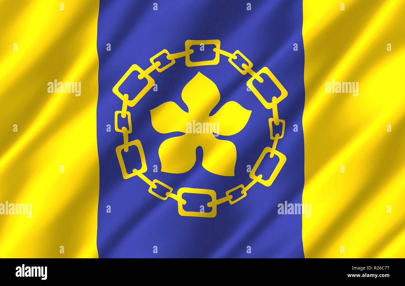 Hamilton 3D waving flag illustration. Texture can be used as background ...