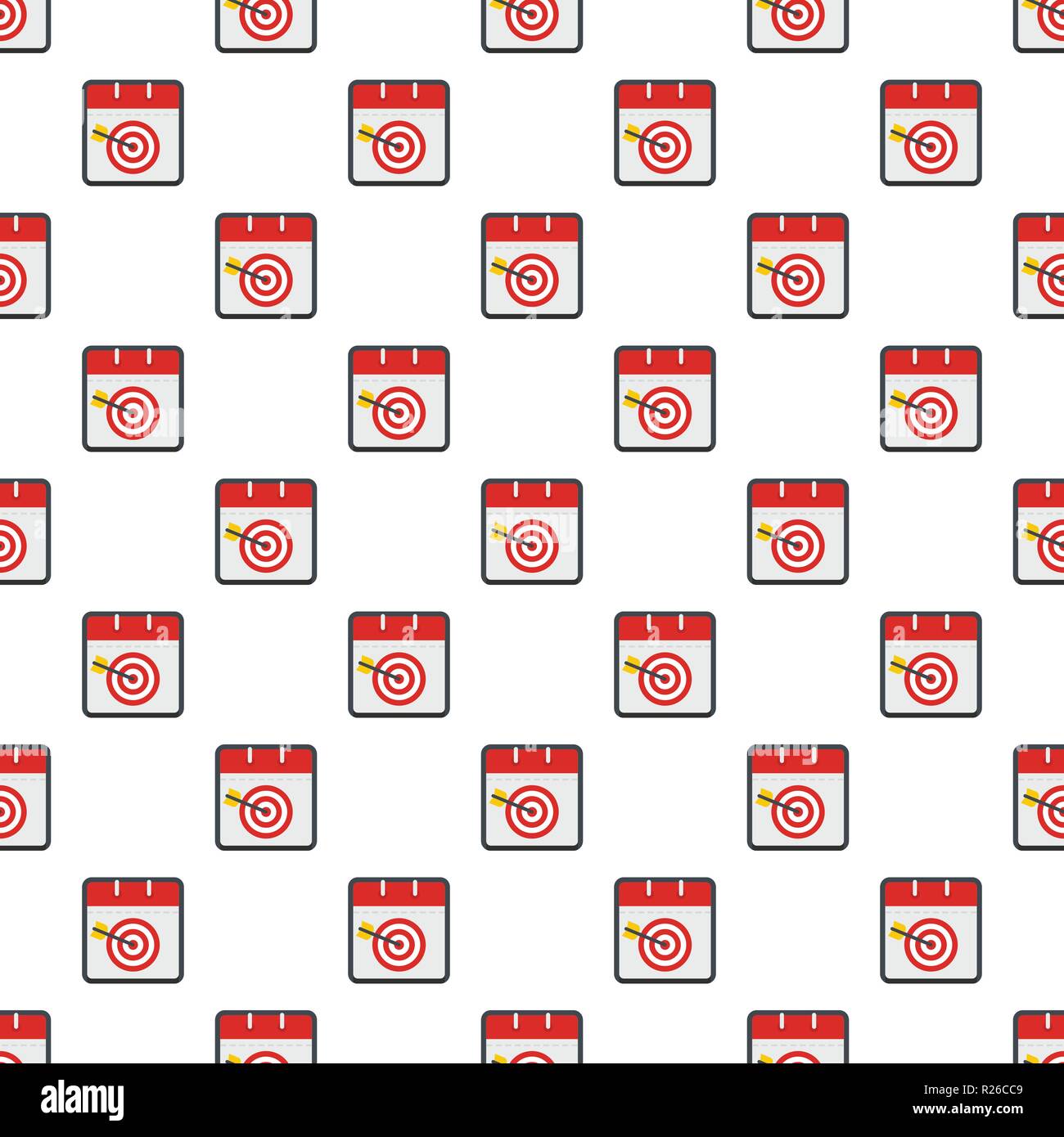 Calendar target pattern seamless in flat style for any design Stock ...