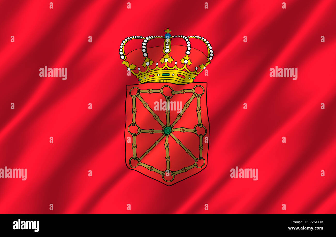 Navarro 3D waving flag illustration. Texture can be used as background ...