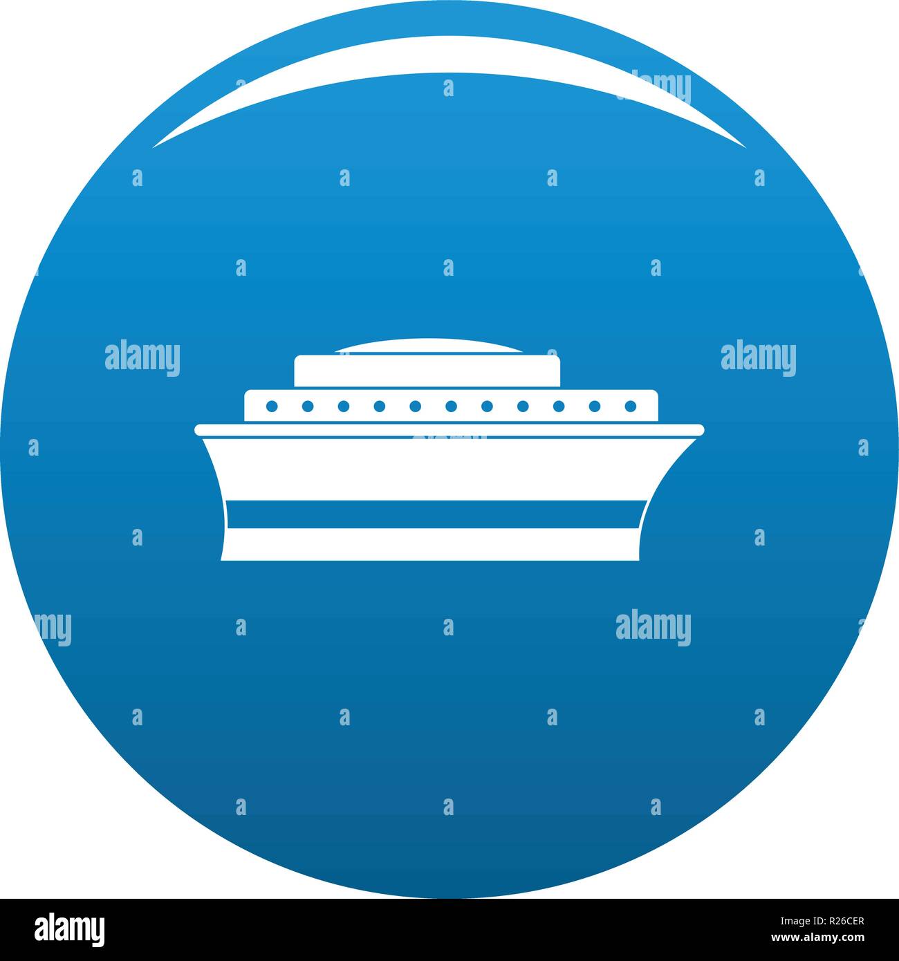 Ship icon vector blue circle isolated on white background Stock Vector ...