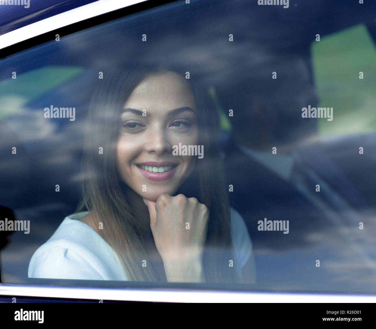 thoughtful business woman sitting in car backseat Stock Photo - Alamy thoughtful business woman sitting in car backseat Stock Photo - Alamy