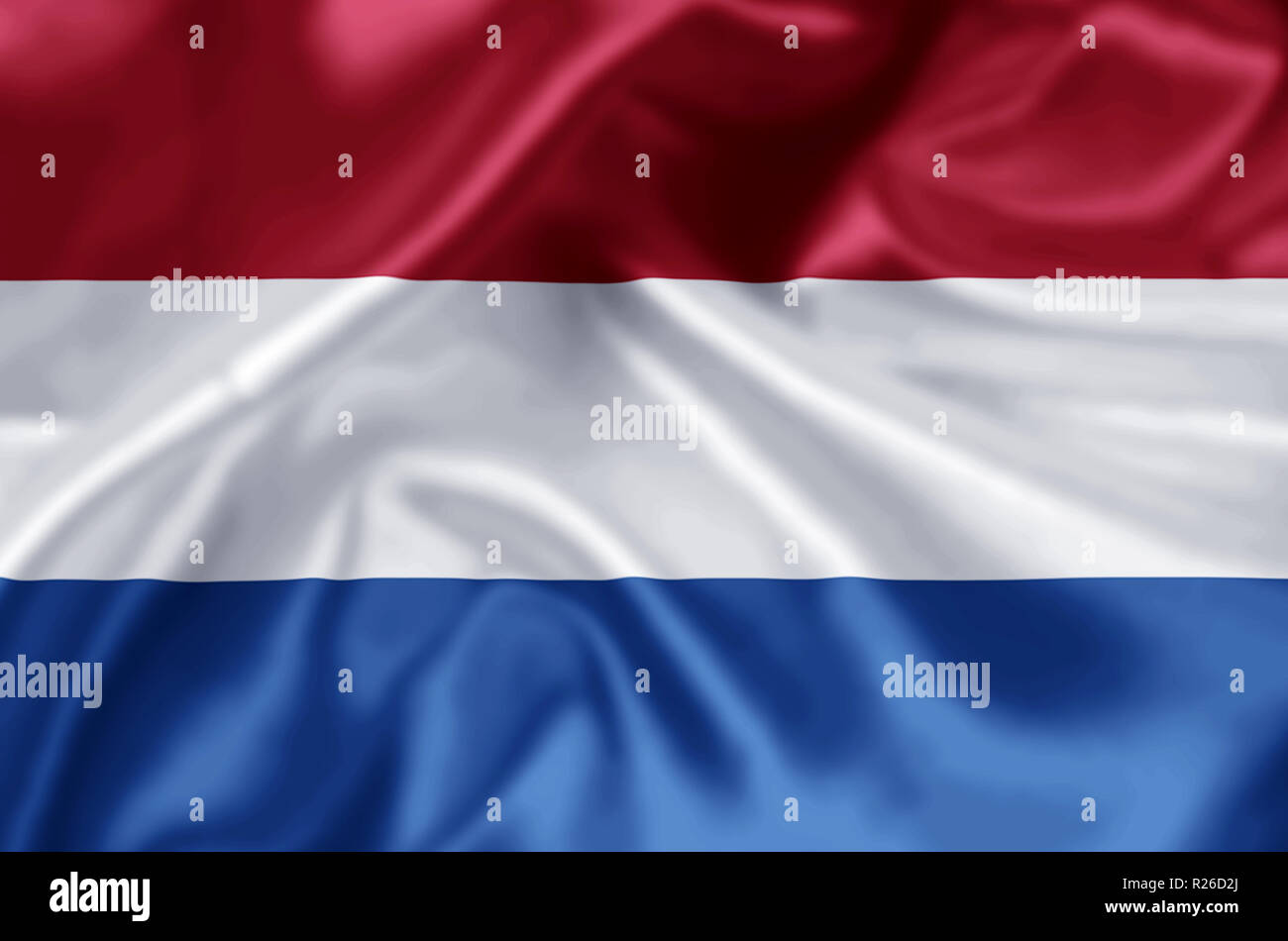 The Netherlands waving and closeup flag illustration. Perfect for ...