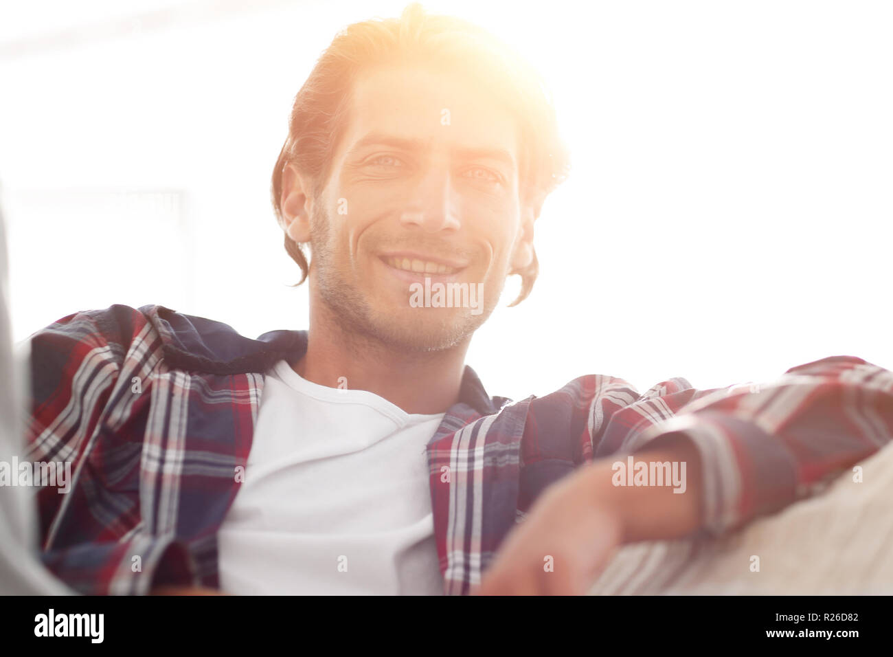 successful modern guy. photo in background Stock Photo - Alamy