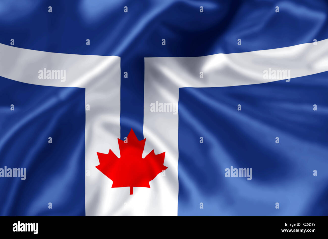 Toronto Flag waving and closeup flag illustration. Perfect for ...