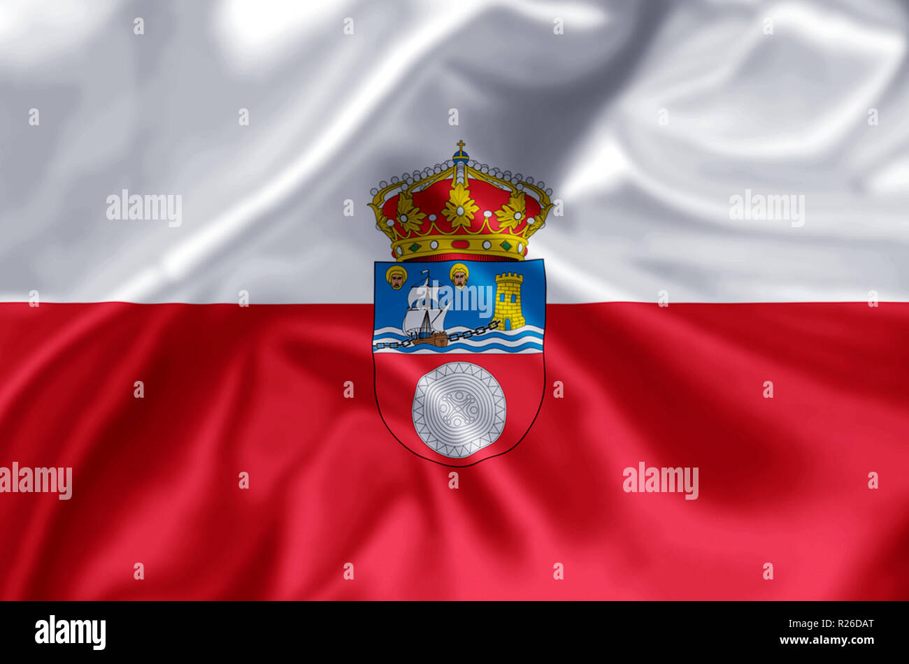 Cantabria waving and closeup flag illustration. Perfect for background or texture purposes Stock ...
