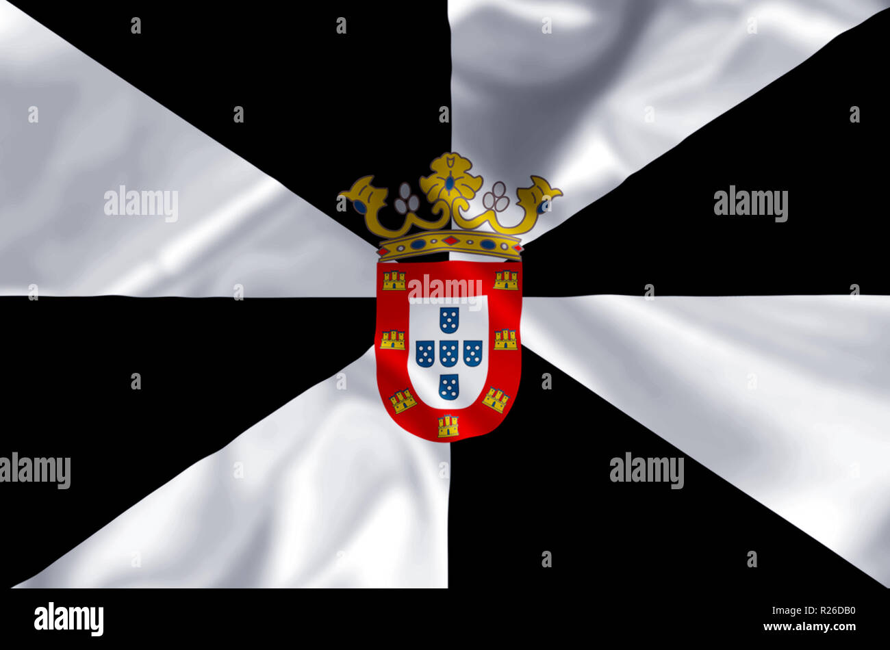 Ceuta waving and closeup flag illustration. Perfect for background or ...