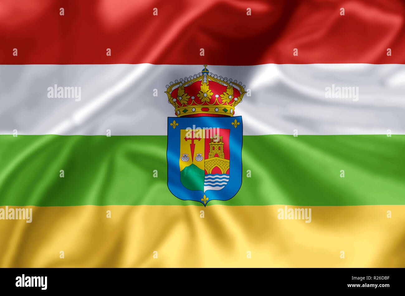 La Rioja waving and closeup flag illustration. Perfect for background ...