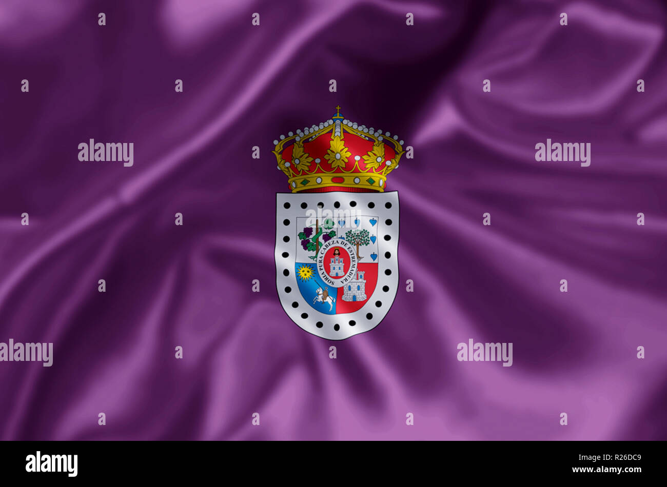 Soria waving and closeup flag illustration. Perfect for background or ...