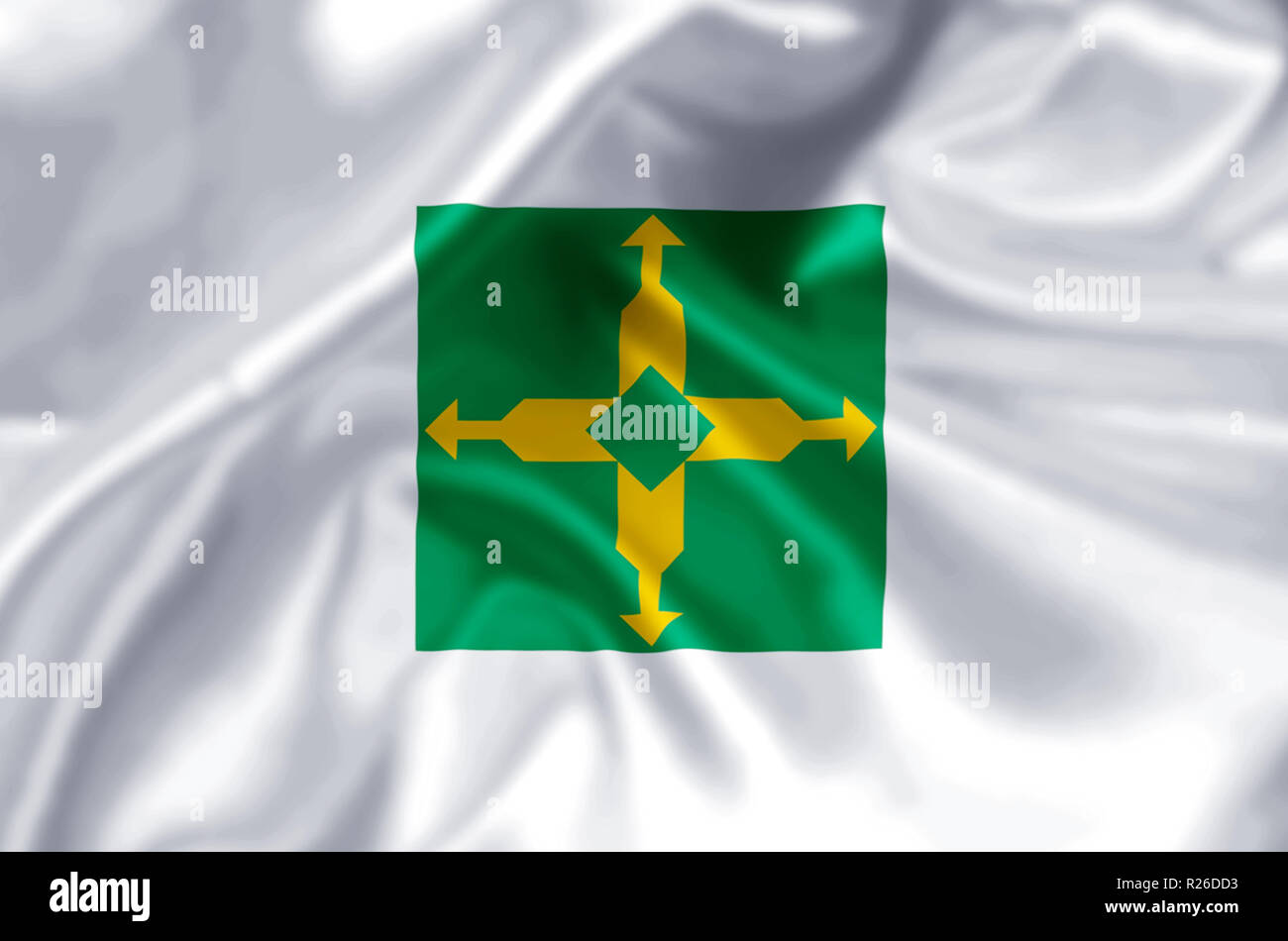 Distrito Federal waving and closeup flag illustration. Perfect for ...