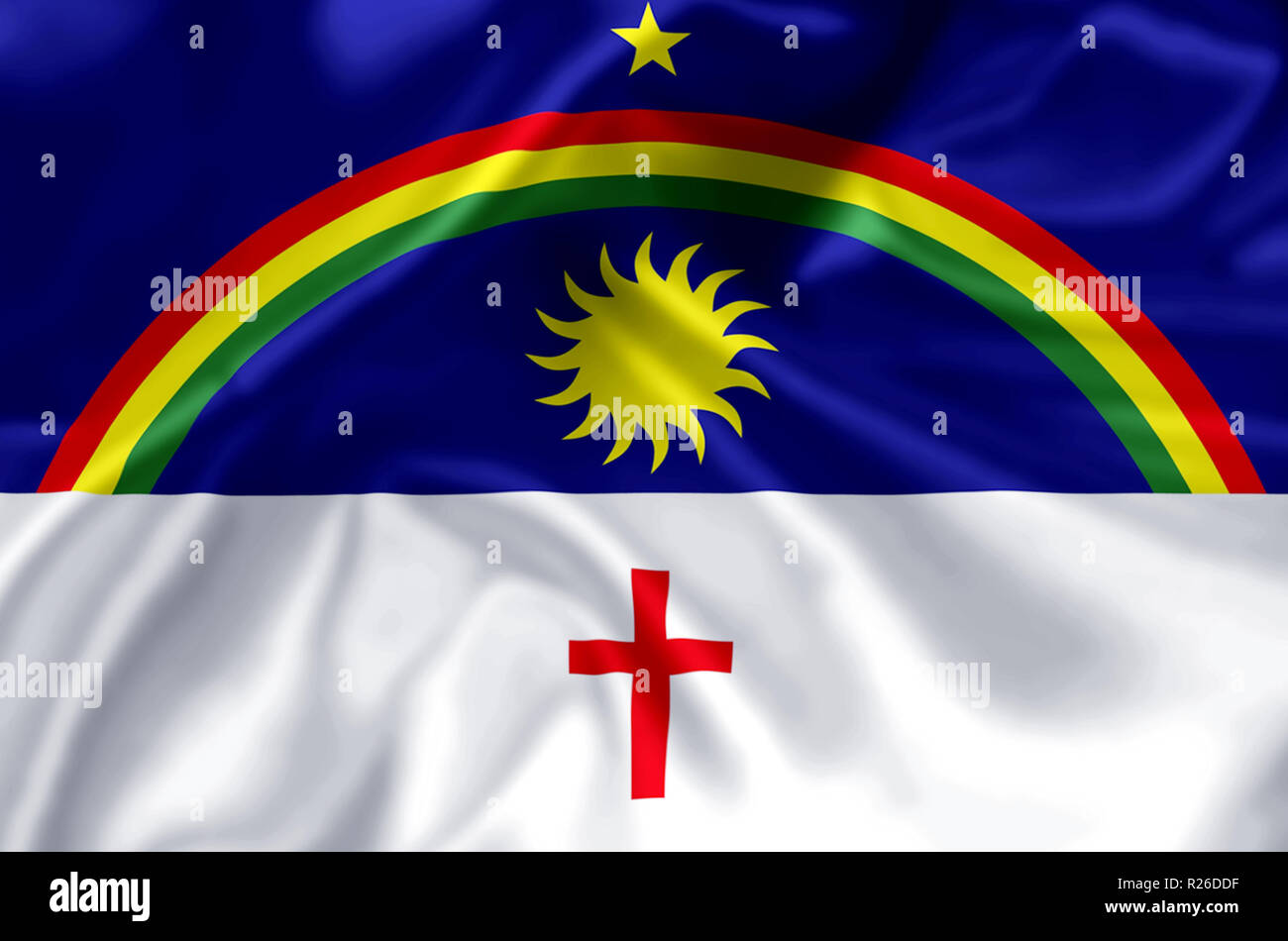 Pernambuco waving and closeup flag illustration. Perfect for background ...