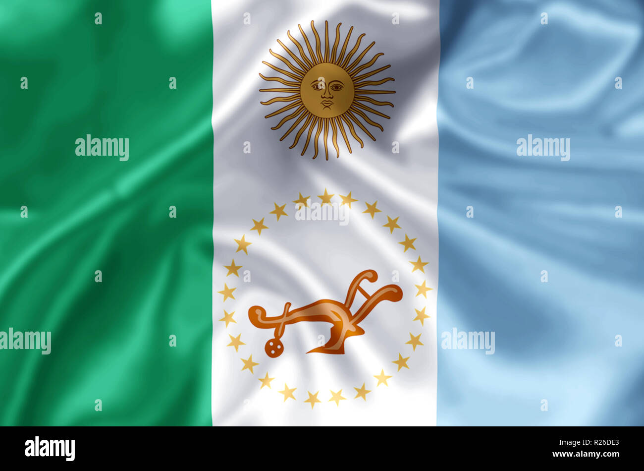 Chaco waving and closeup flag illustration. Perfect for background or ...