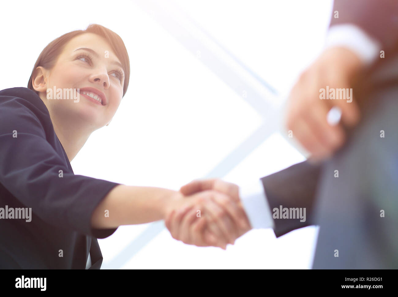 background image of business partners handshaking.close-up Stock Photo ...