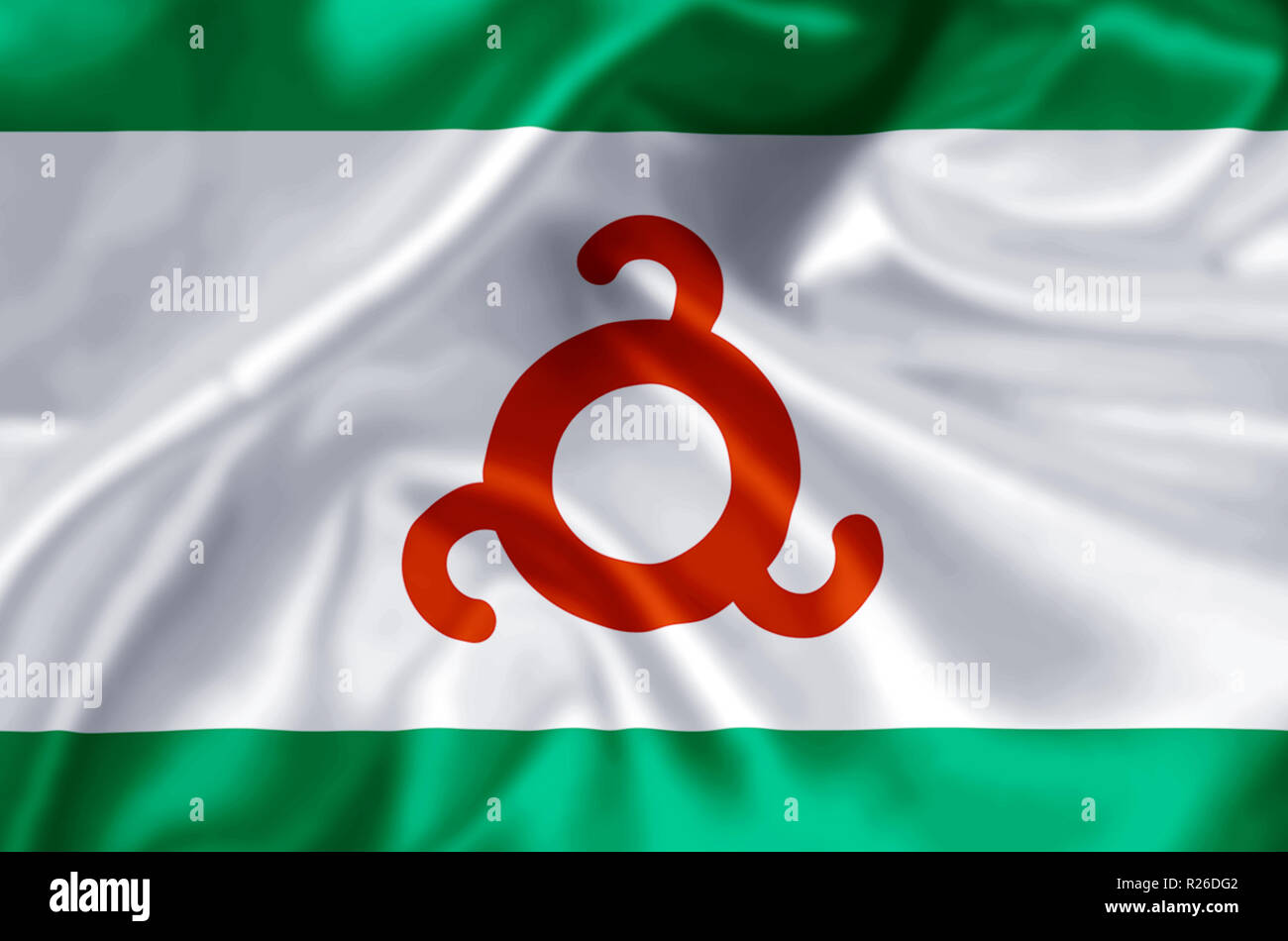Ingushetia waving and closeup flag illustration. Perfect for background ...