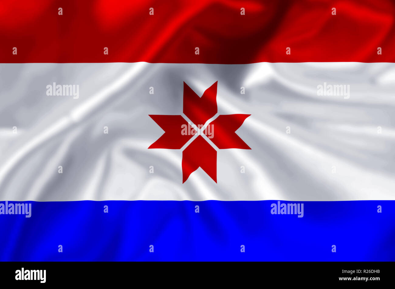 Mordovia waving and closeup flag illustration. Perfect for background ...