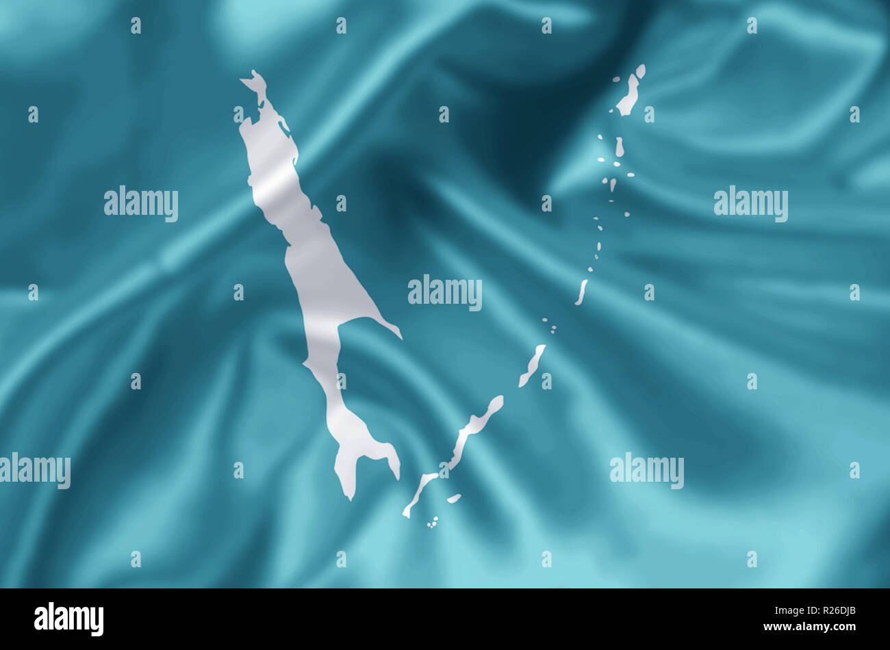 Sakhalin waving and closeup flag illustration. Perfect for background ...