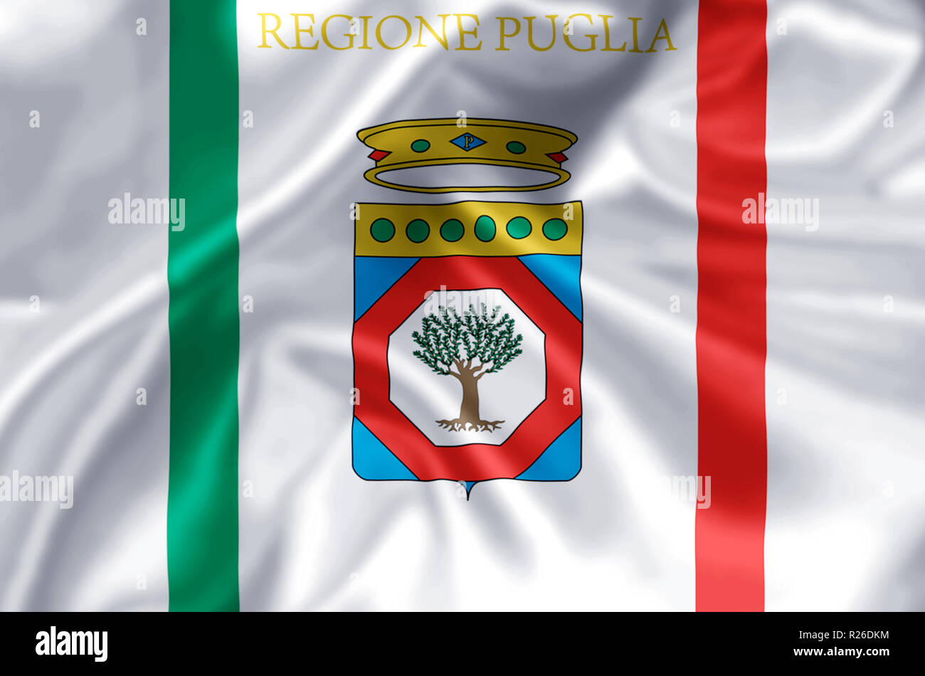 Apulia waving and closeup flag illustration. Perfect for background or ...