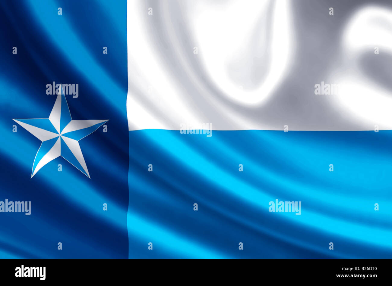 Dallas waving and closeup flag illustration. Perfect for background or ...