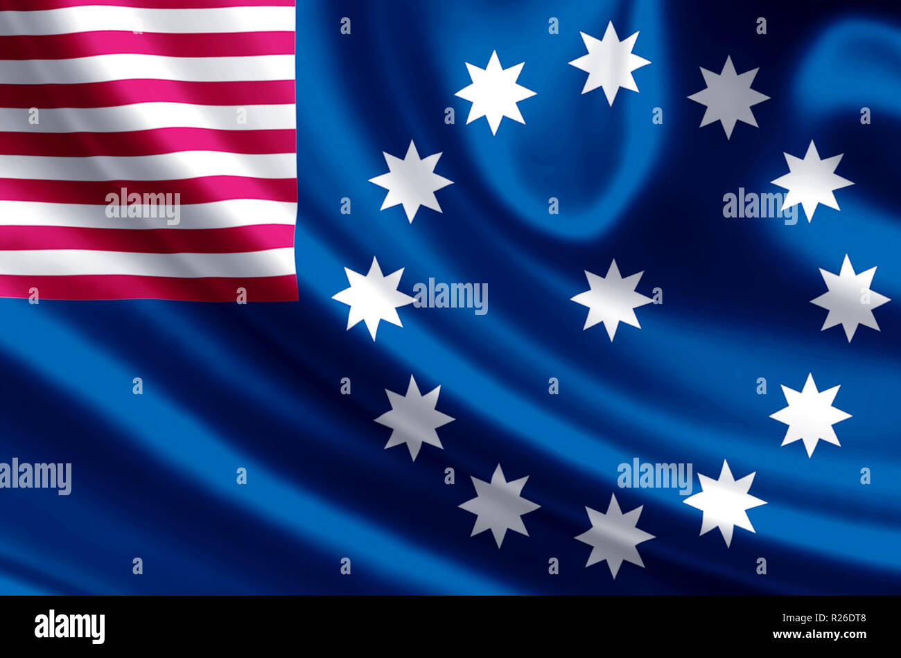 Easton Pennsylvania waving and closeup flag illustration. Perfect for ...