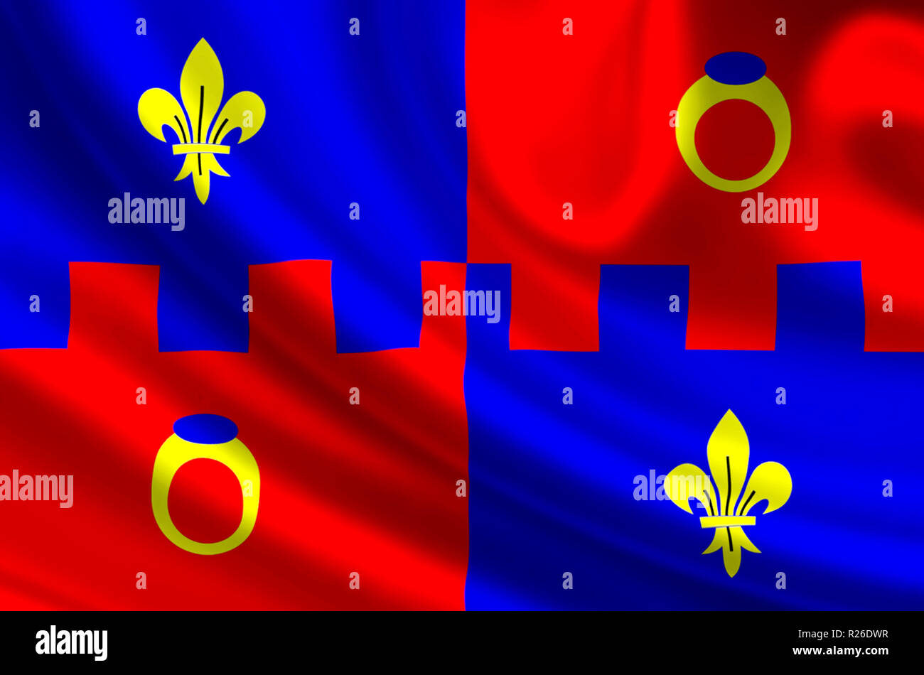 Montgomery County waving and closeup flag illustration. Perfect for ...