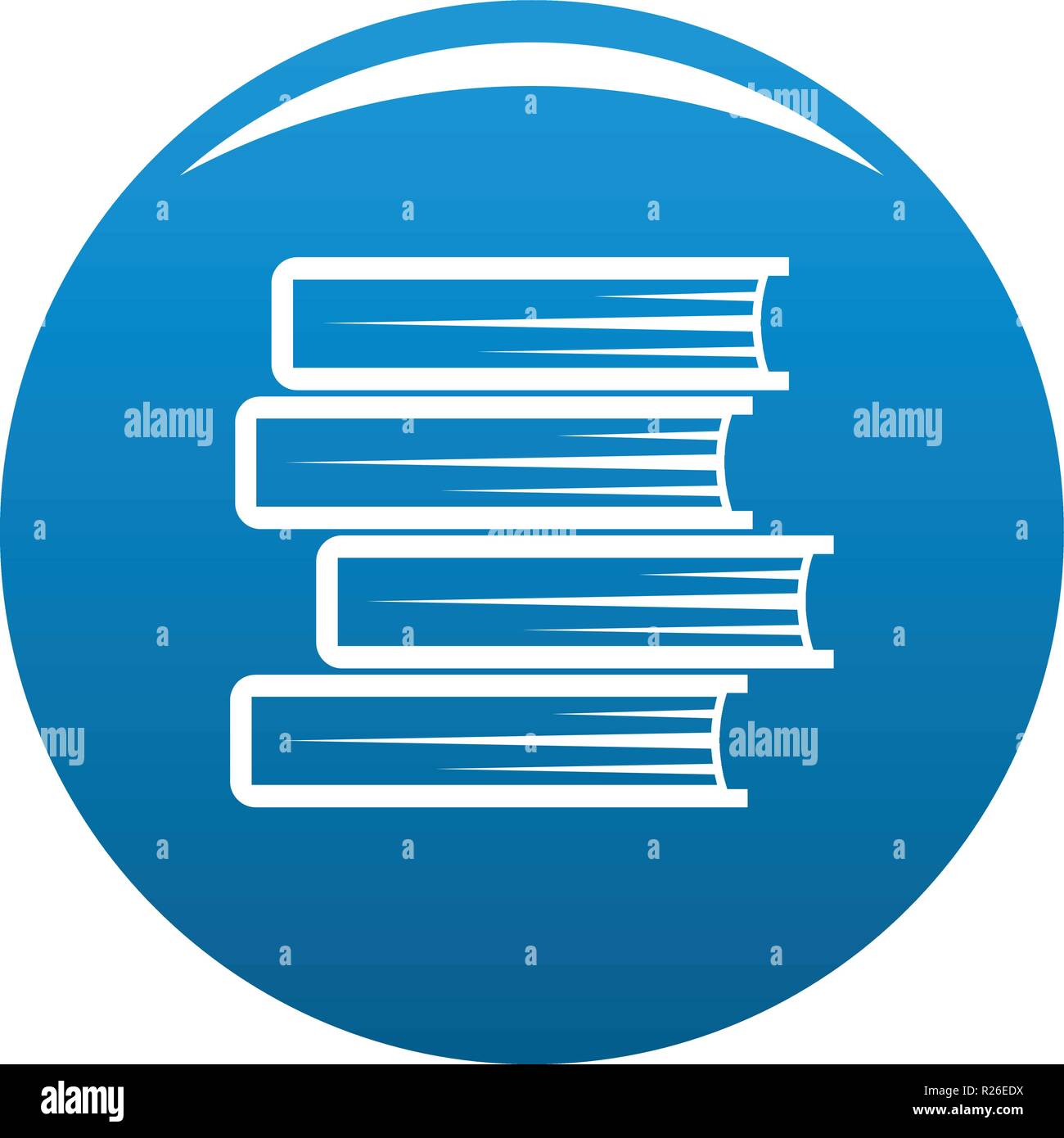 Book student icon vector blue circle isolated on white background Stock ...