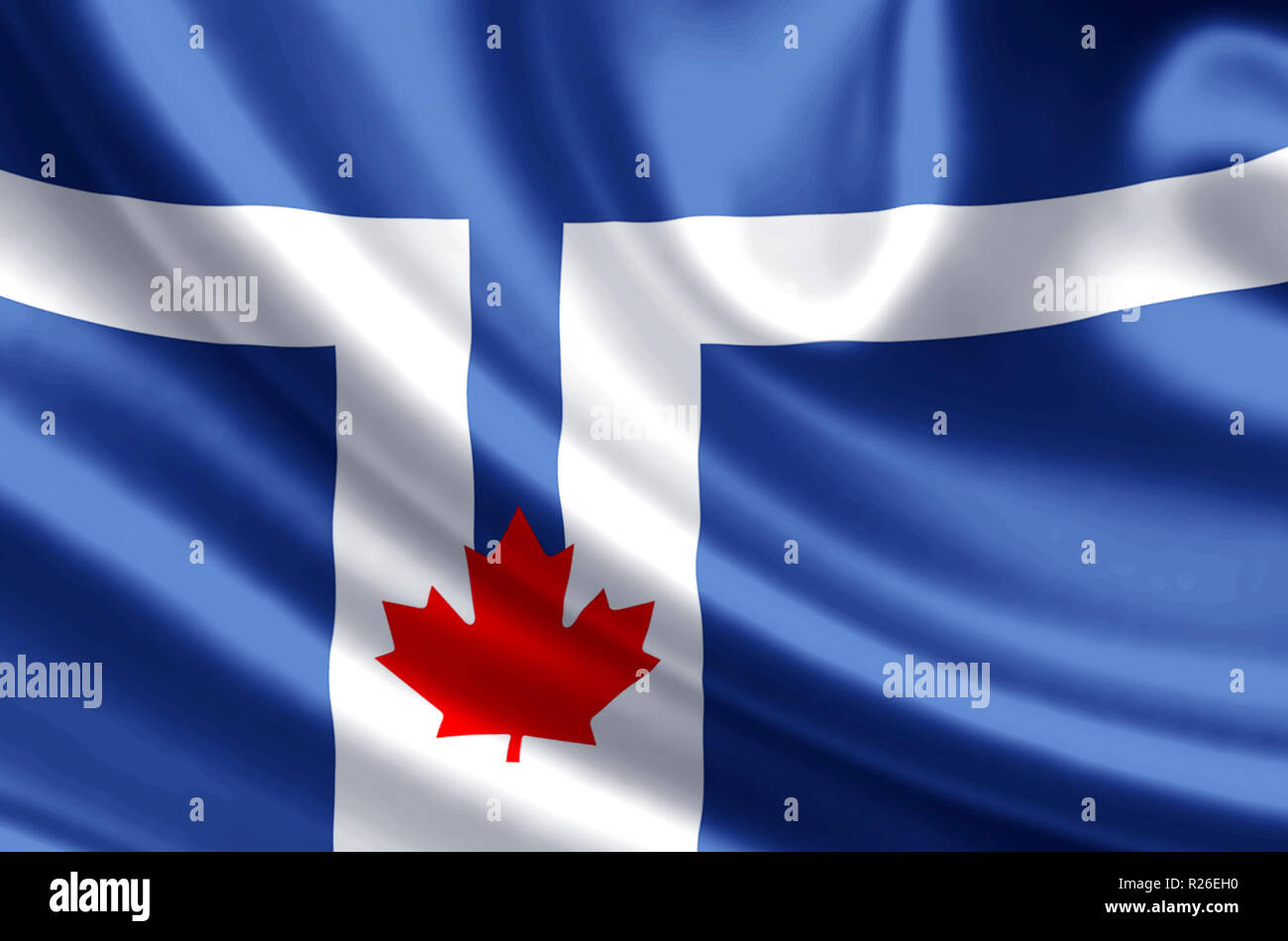 Toronto Flag waving and closeup flag illustration. Perfect for ...