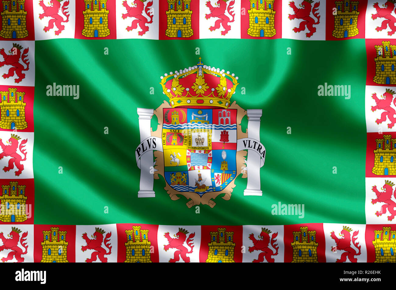 Cadiz waving and closeup flag illustration. Perfect for background or ...
