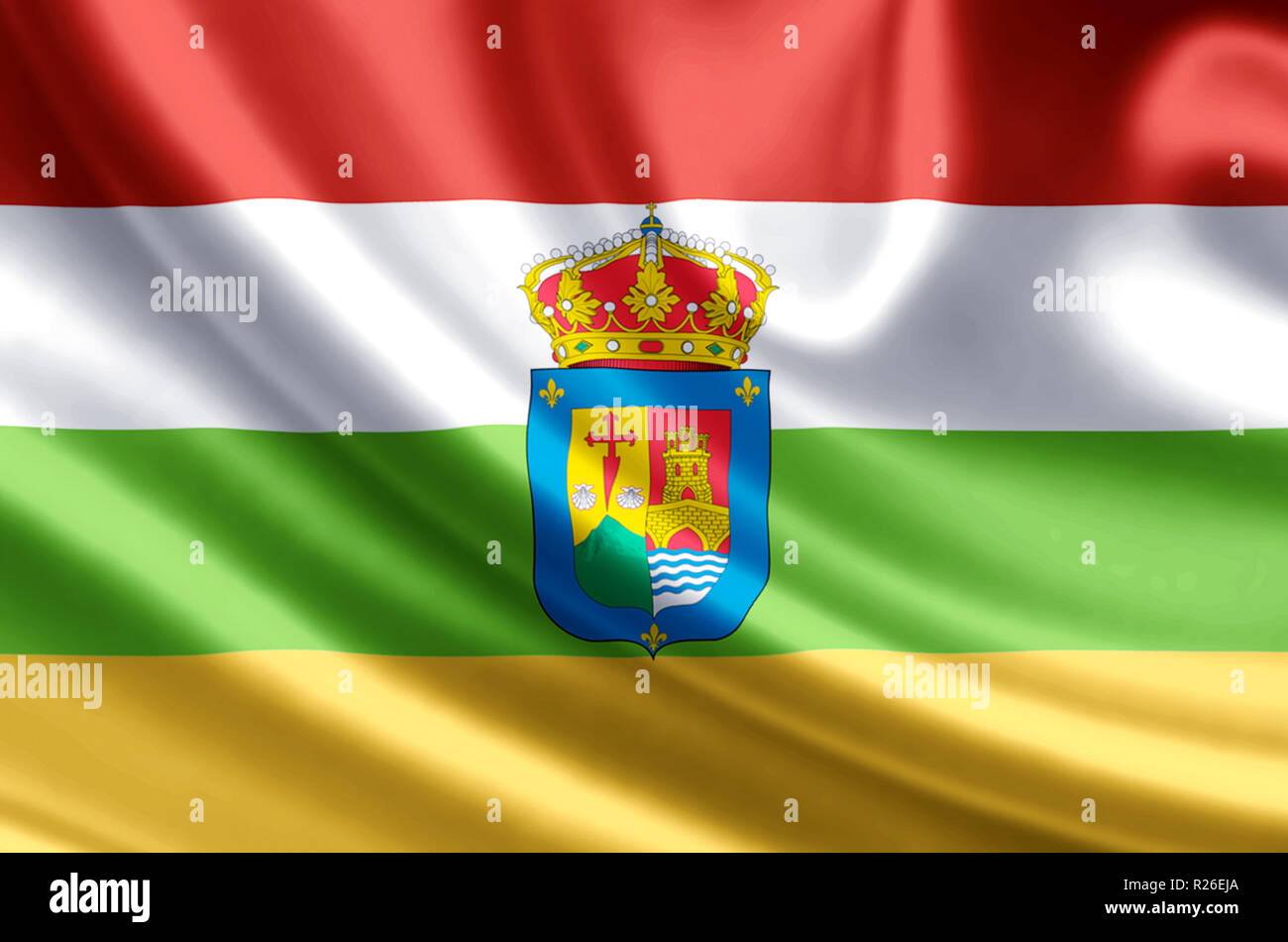 La Rioja waving and closeup flag illustration. Perfect for background ...