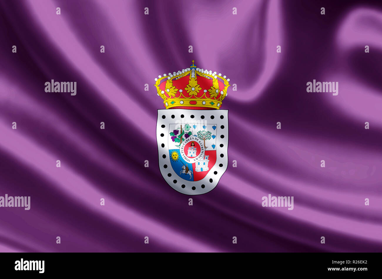 Soria waving and closeup flag illustration. Perfect for background or ...