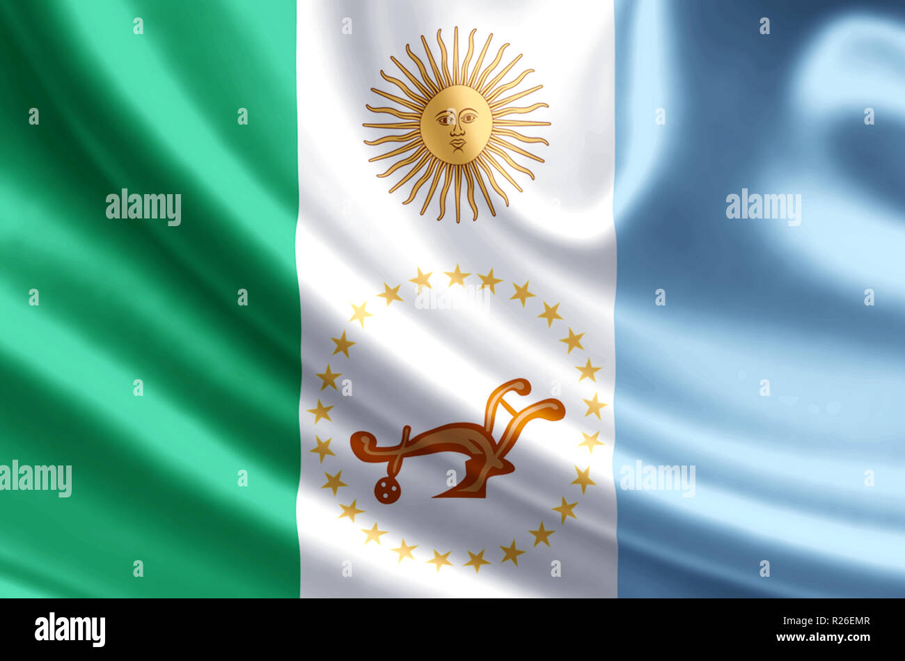 Chaco waving and closeup flag illustration. Perfect for background or ...