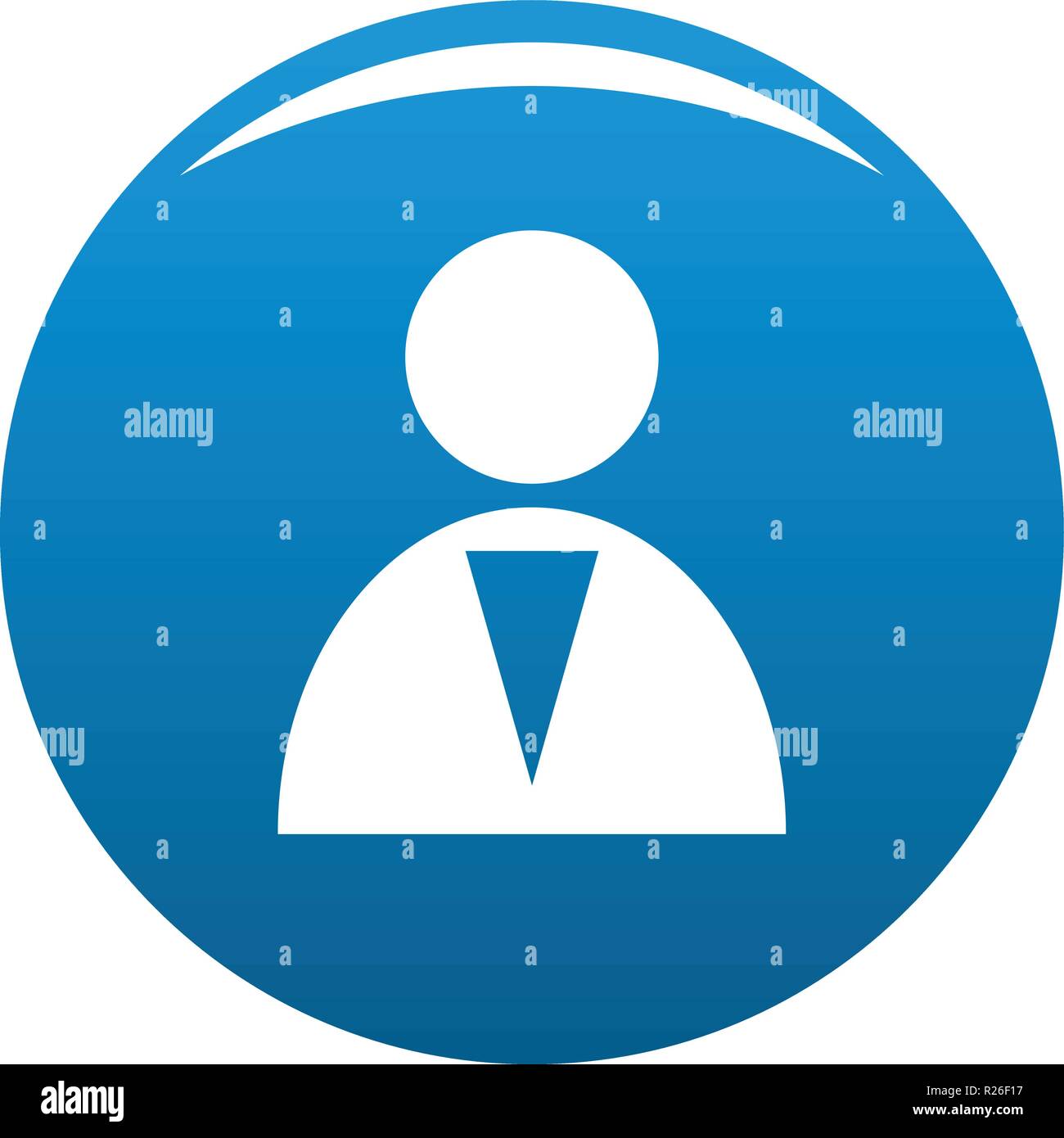 Man icon vector blue circle isolated on white background Stock Vector ...