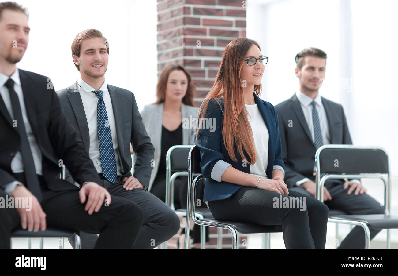 Interested woman asking for questions Stock Photo - Alamy