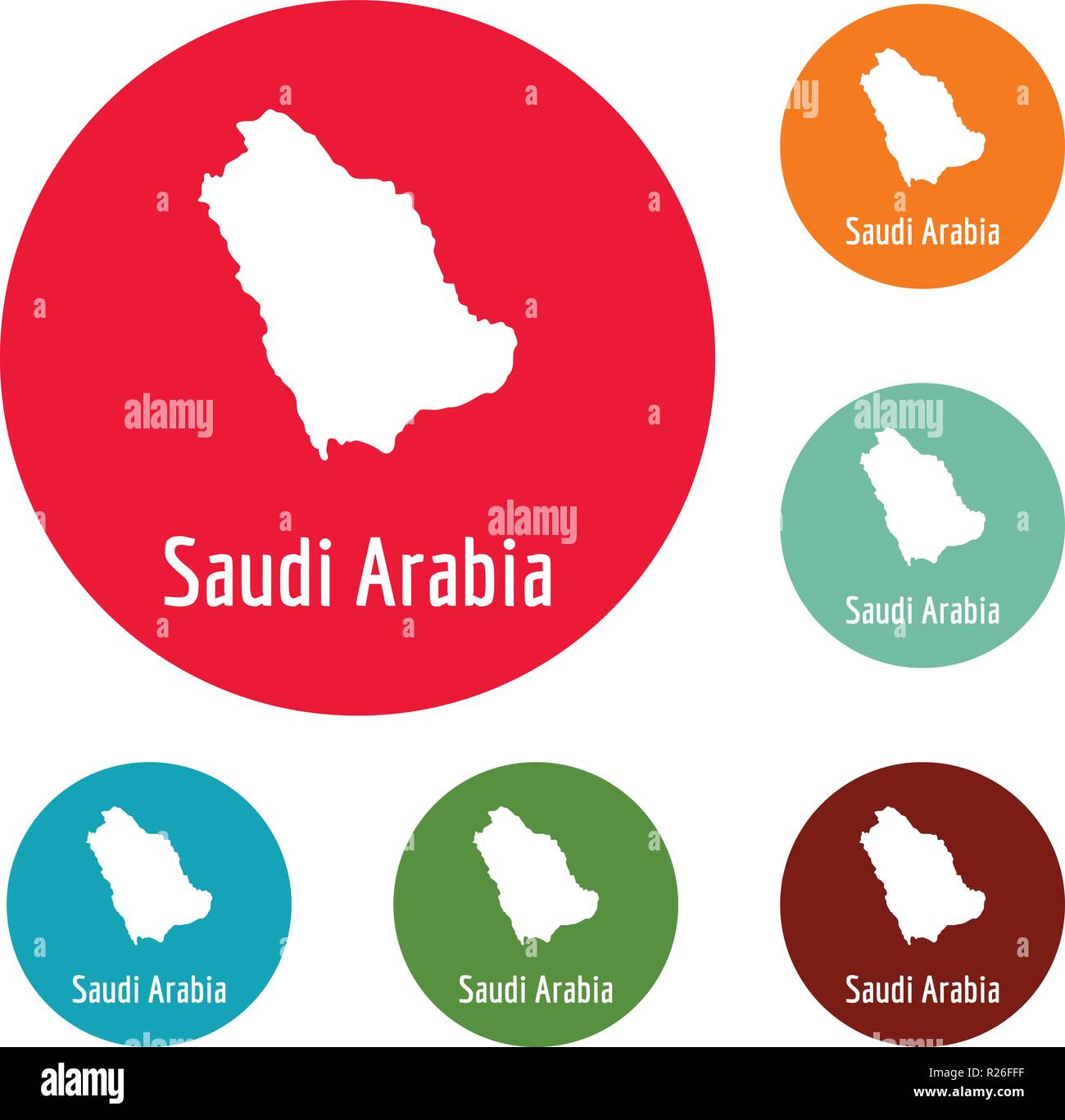 Saudi Arabia map in black. Simple illustration of Saudi Arabia map ...
