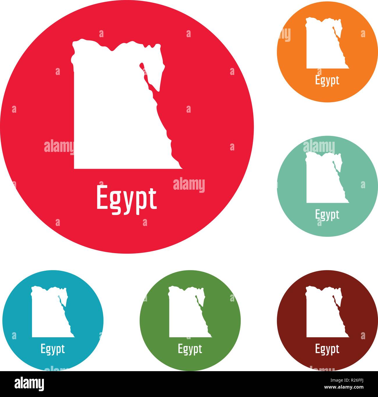 Map Of Egypt Kafr Elsheikh Highlighted Vector Illustration