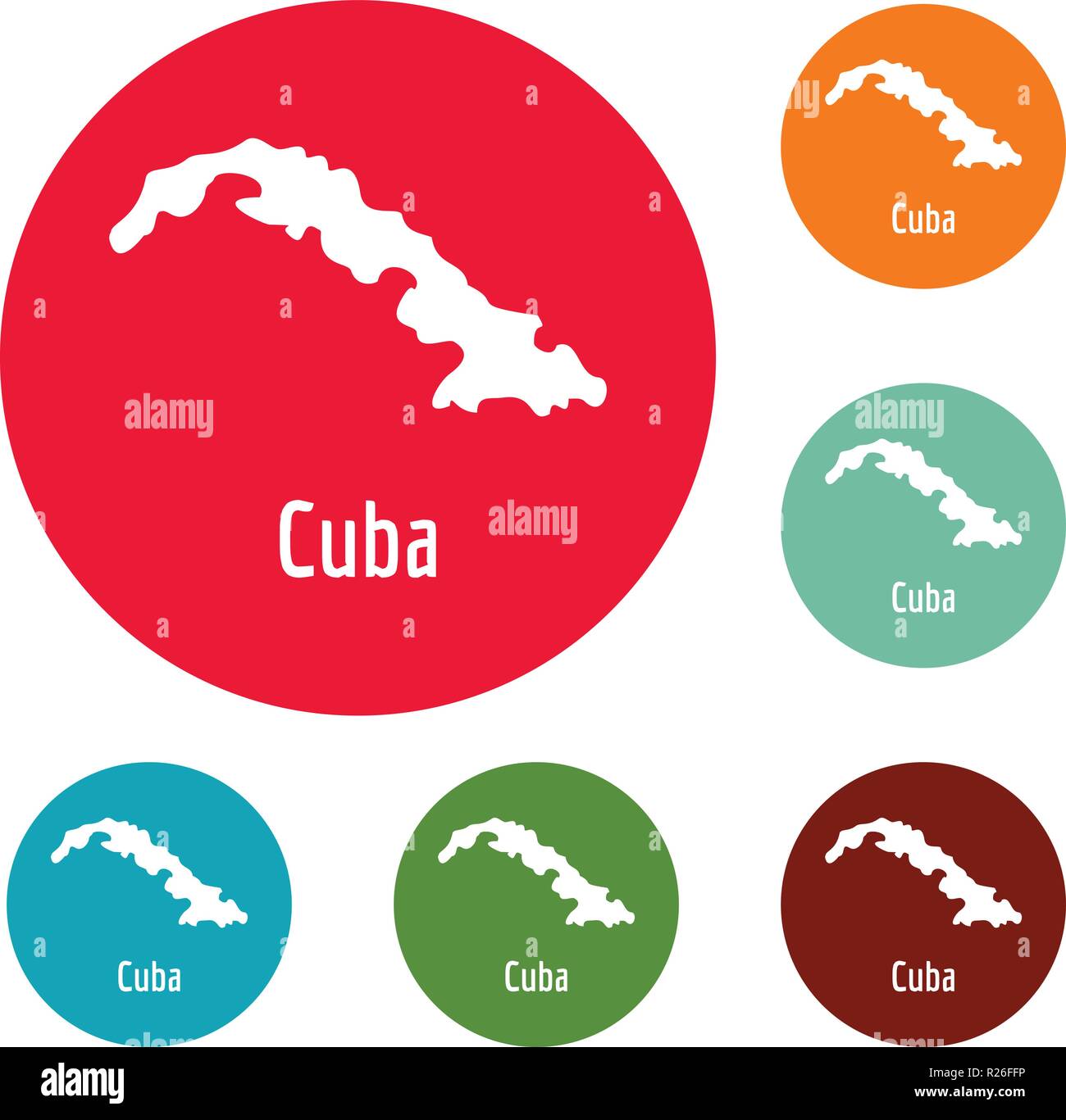 Cuba map in black. Simple illustration of Cuba map vector isolated on ...