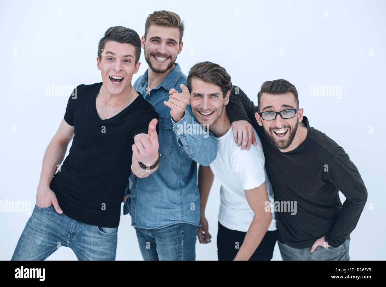Group of people pointing laugh hi-res stock photography and images - Alamy