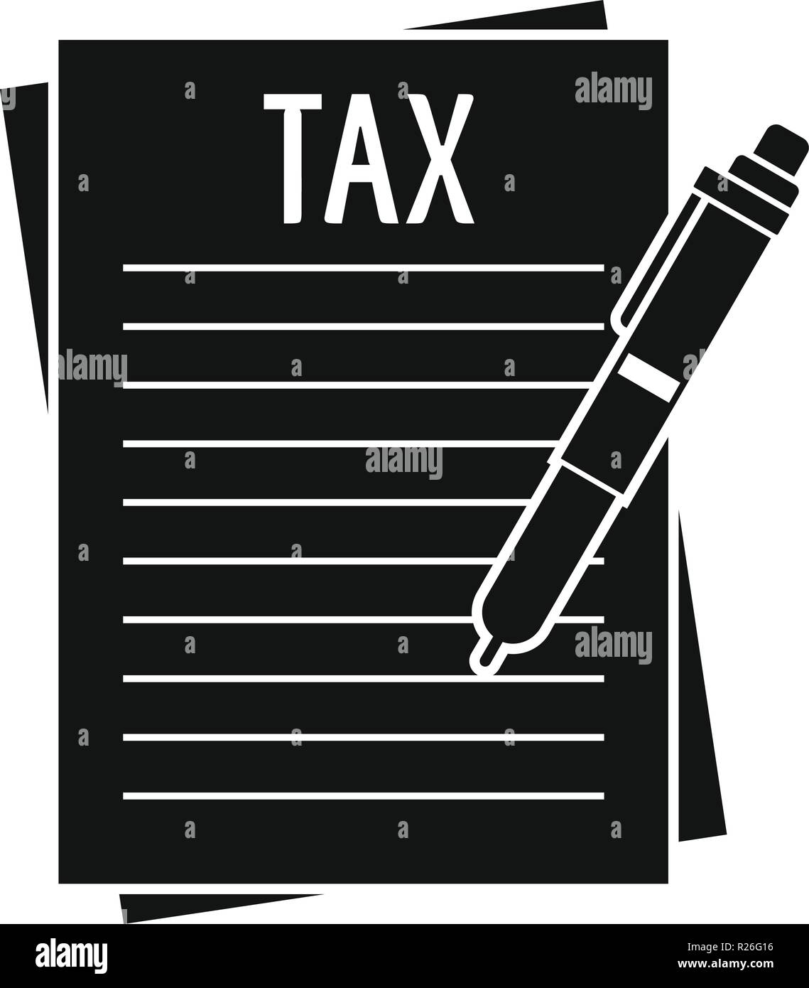 Income declaration icon. Simple illustration of income declaration ...