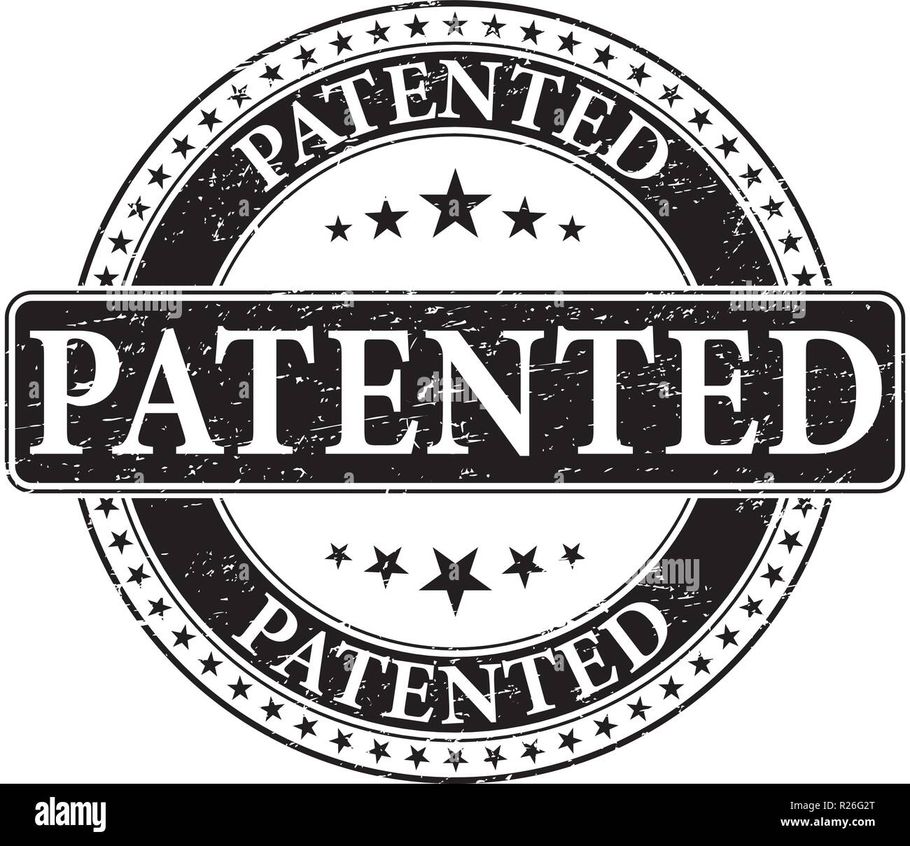 Patent stamp badge icon Stock Vector Images - Alamy