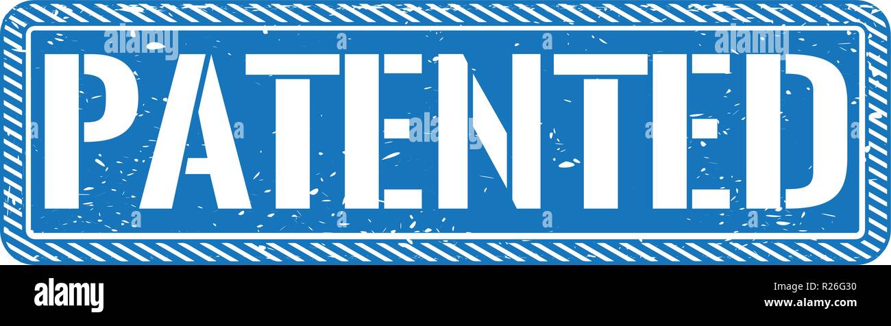 blue grungy stamp illustration with white background Stock Vector Image ...