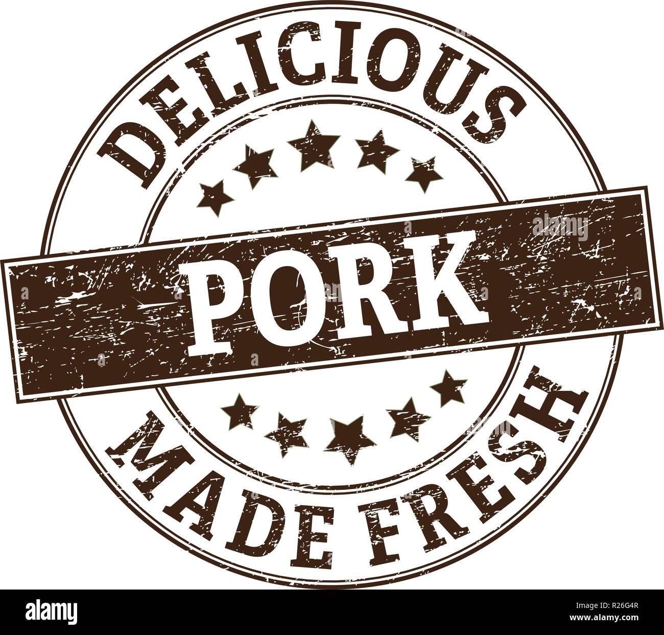 Set of pork labels hi-res stock photography and images - Alamy