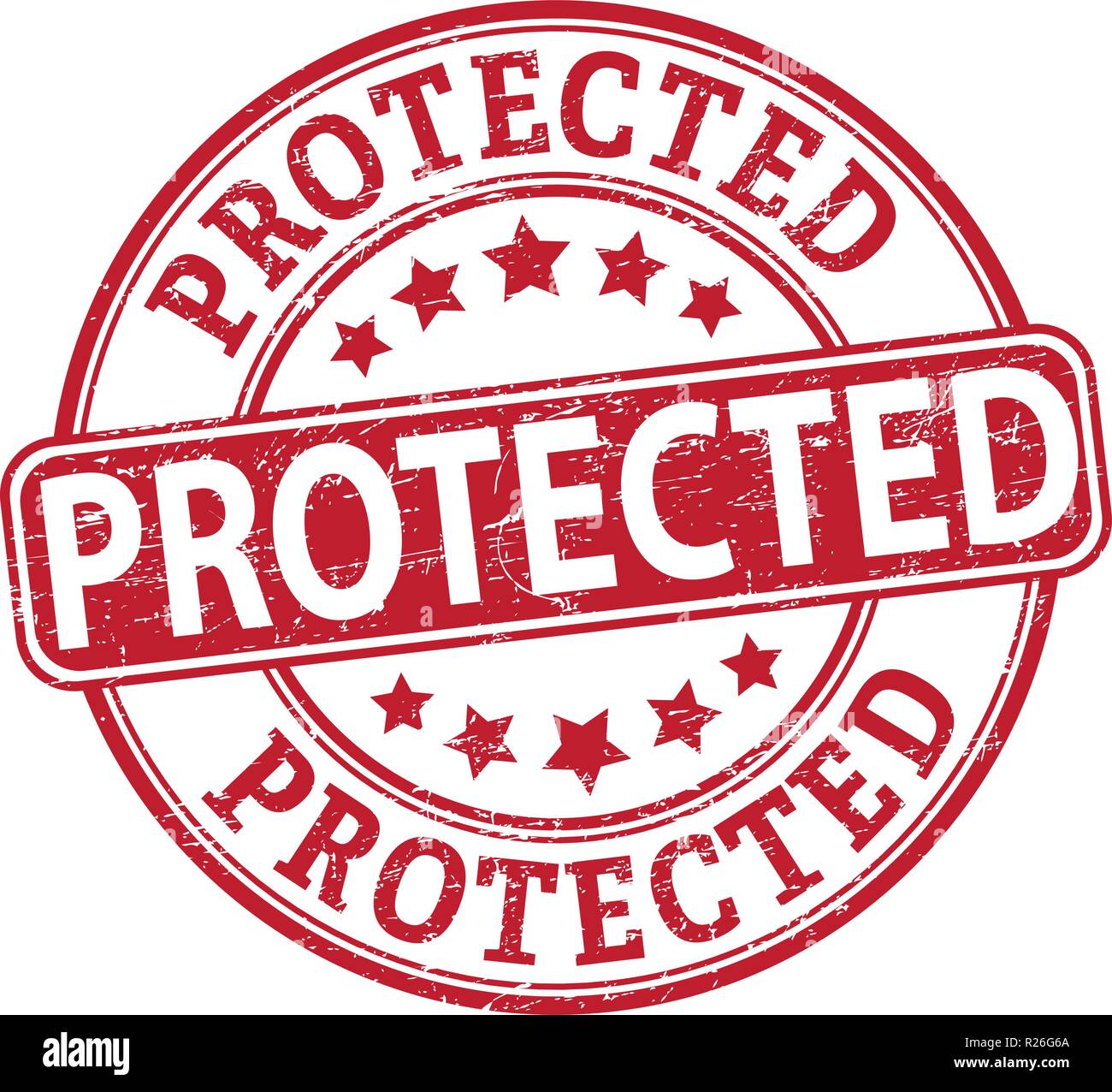 Protected rubber stamp Stock Vector Images - Alamy