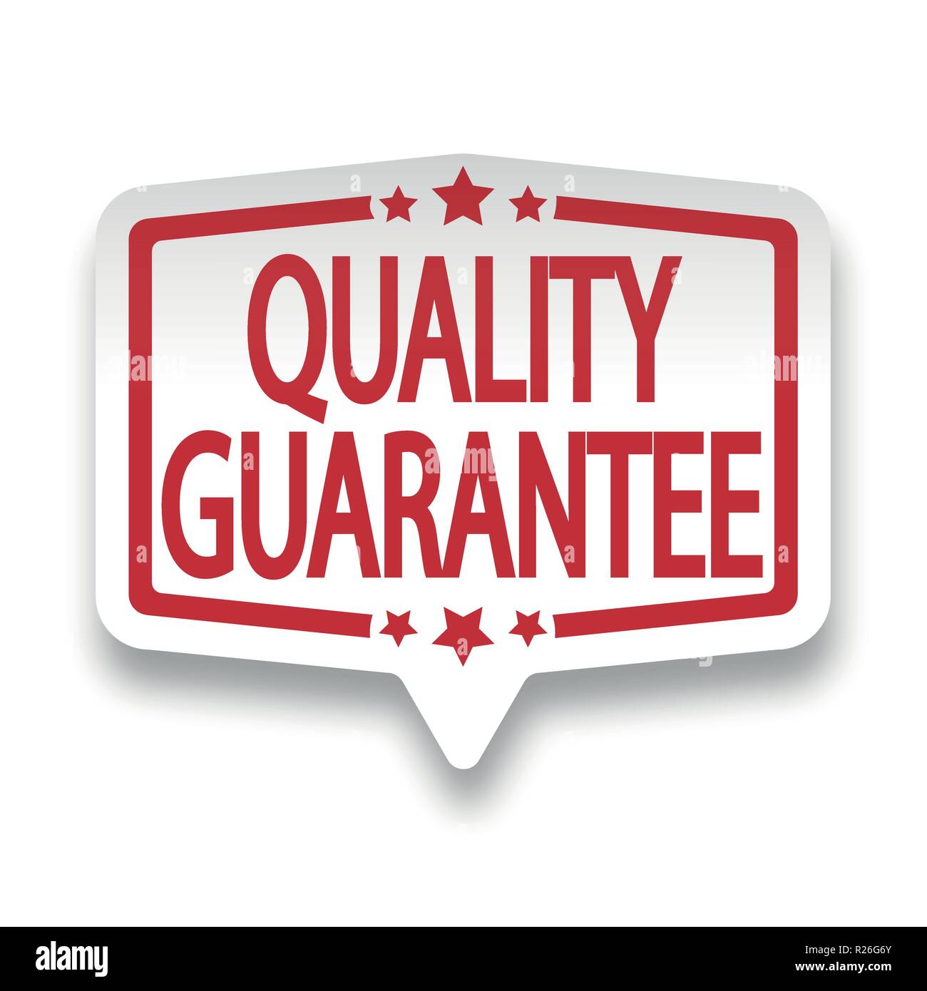 white lable on white background with shadow Stock Vector Image & Art ...