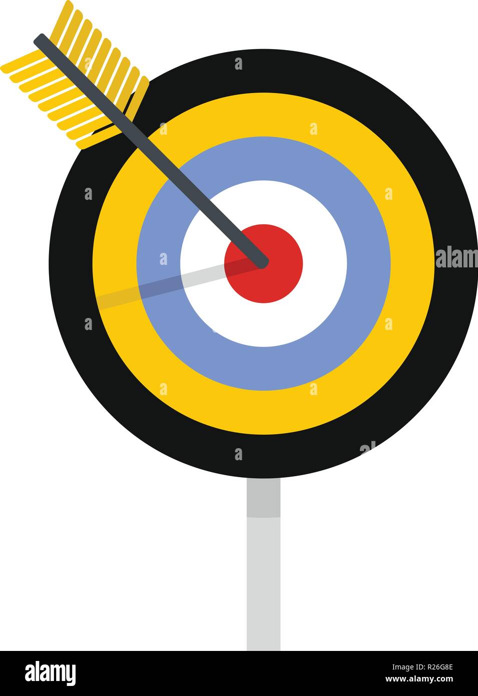 Aim icon. Flat illustration of aim vector icon for web Stock Vector ...
